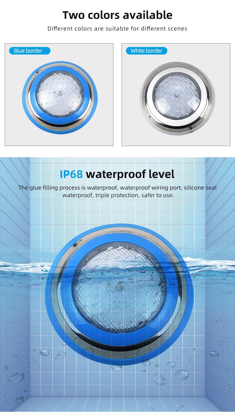 YC300-S Stainless Steel 12w 18w 25w 35w 45w Led Swimming Pool Light